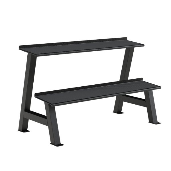 Trigon 2 Tier Kettlebell Rack – Perfect Gym Flooring